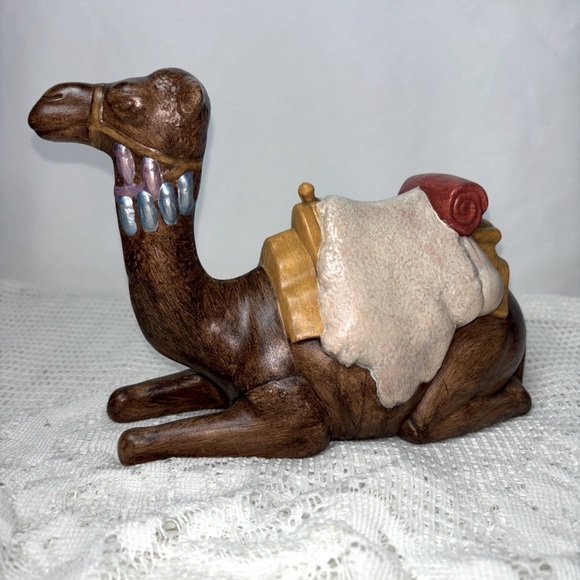 Source Unknown | Accents | Vintage 98 Hand Painted Ceramic Camel Figure ...
